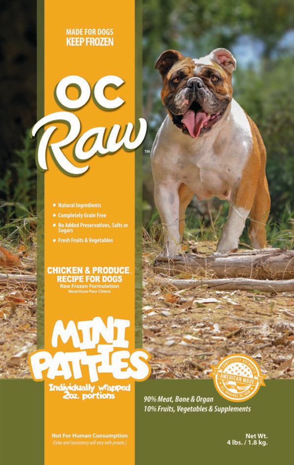 OC Raw Frozen, Chicken & Produce Patties — Jake's Pet Supply