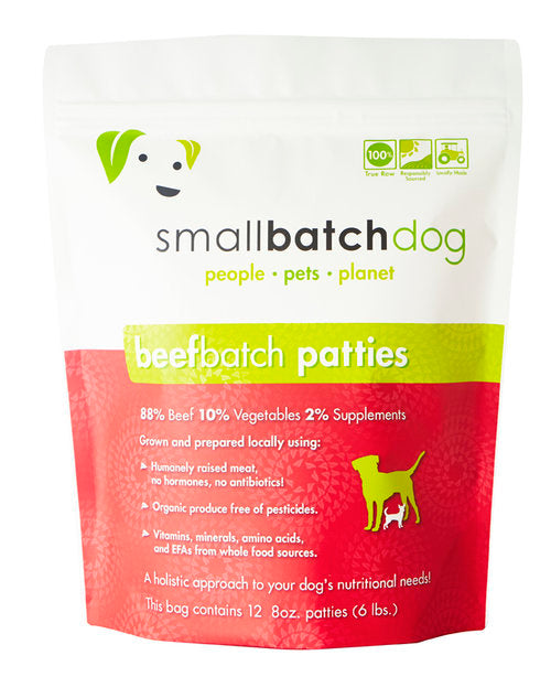 Small Batch Frozen Raw Sliders & Patties, Beef — Jake's Pet Supply
